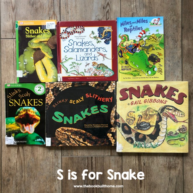 S is for Snake: Book and Activity List – The Book Built Home